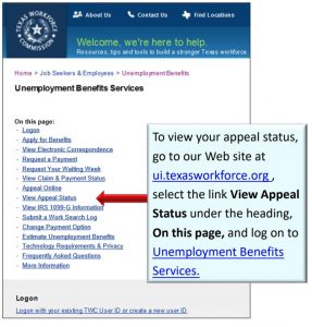 Texas Unemployment Appeal - UnemploymentCalculator.org