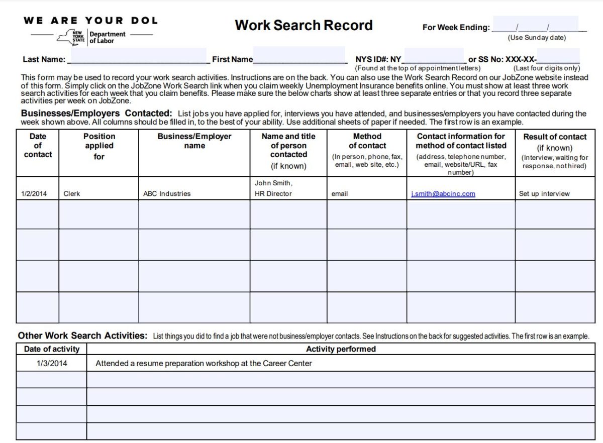 New York Unemployment Job Search Requirements - UnemploymentCalculator