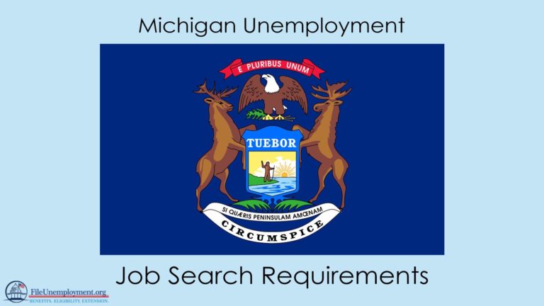 Work search requirements for Michigan unemployment benefits